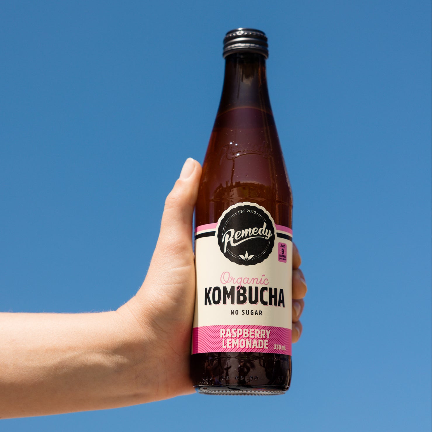 Raspberry Lemonade Kombucha | All Natural | Remedy Drinks