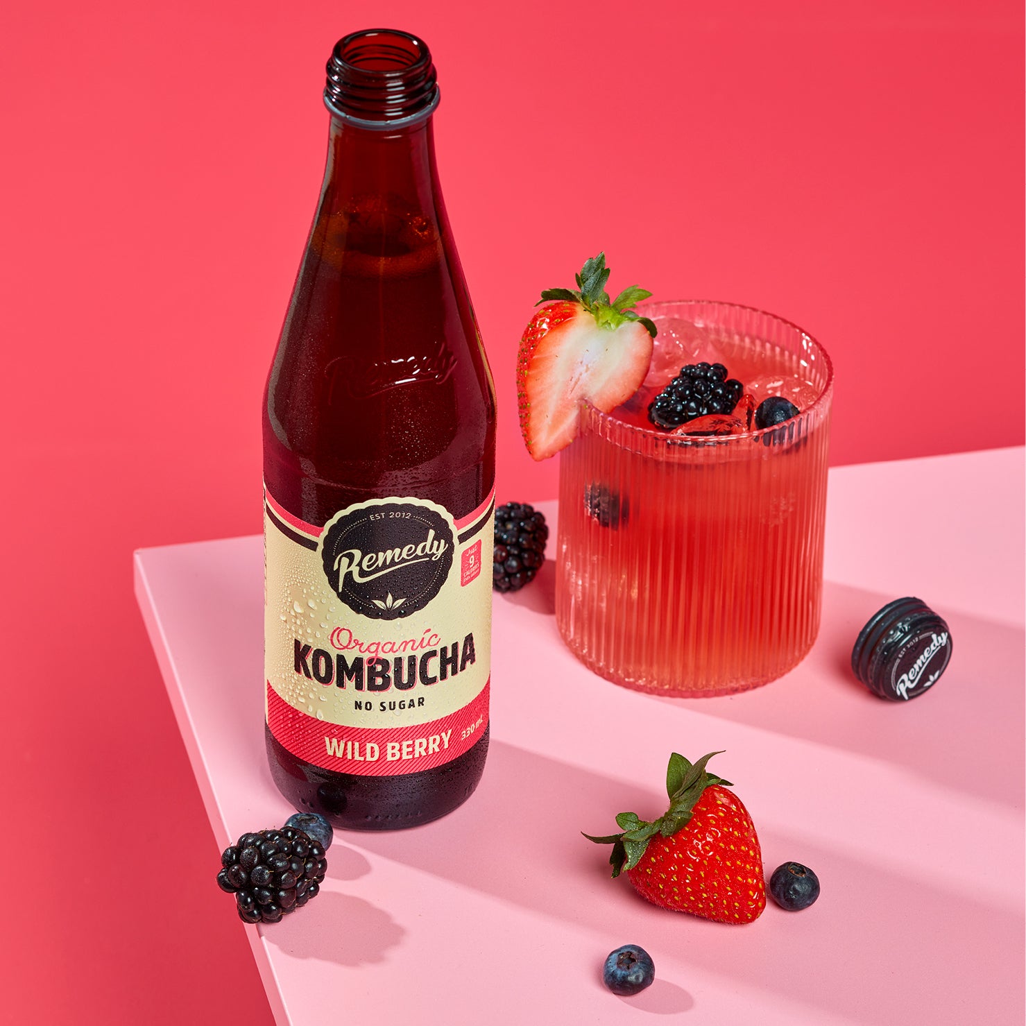 Wild Berry Kombucha | Vegan Friendly | Remedy Kombucha – Remedy Drinks