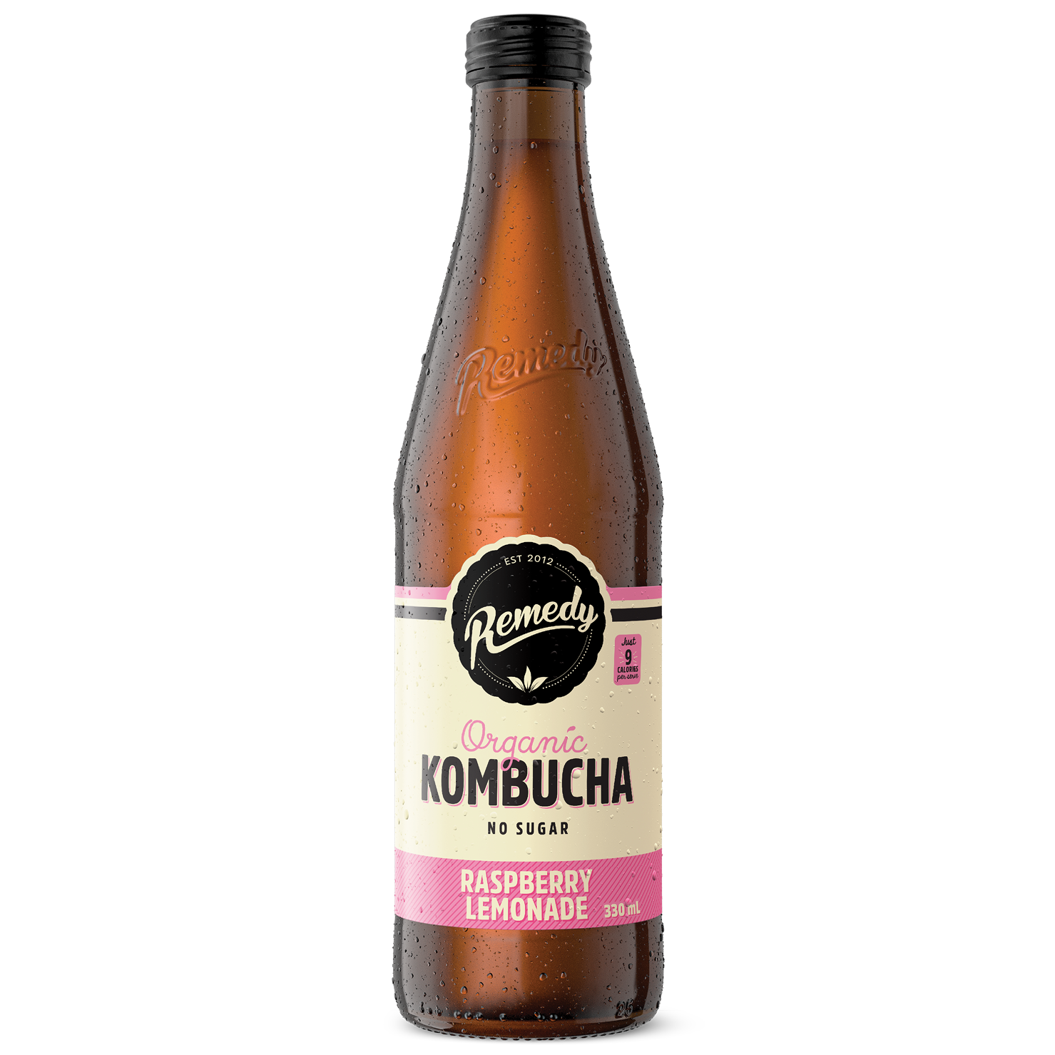 Raspberry Lemonade Kombucha | All Natural | Remedy Drinks